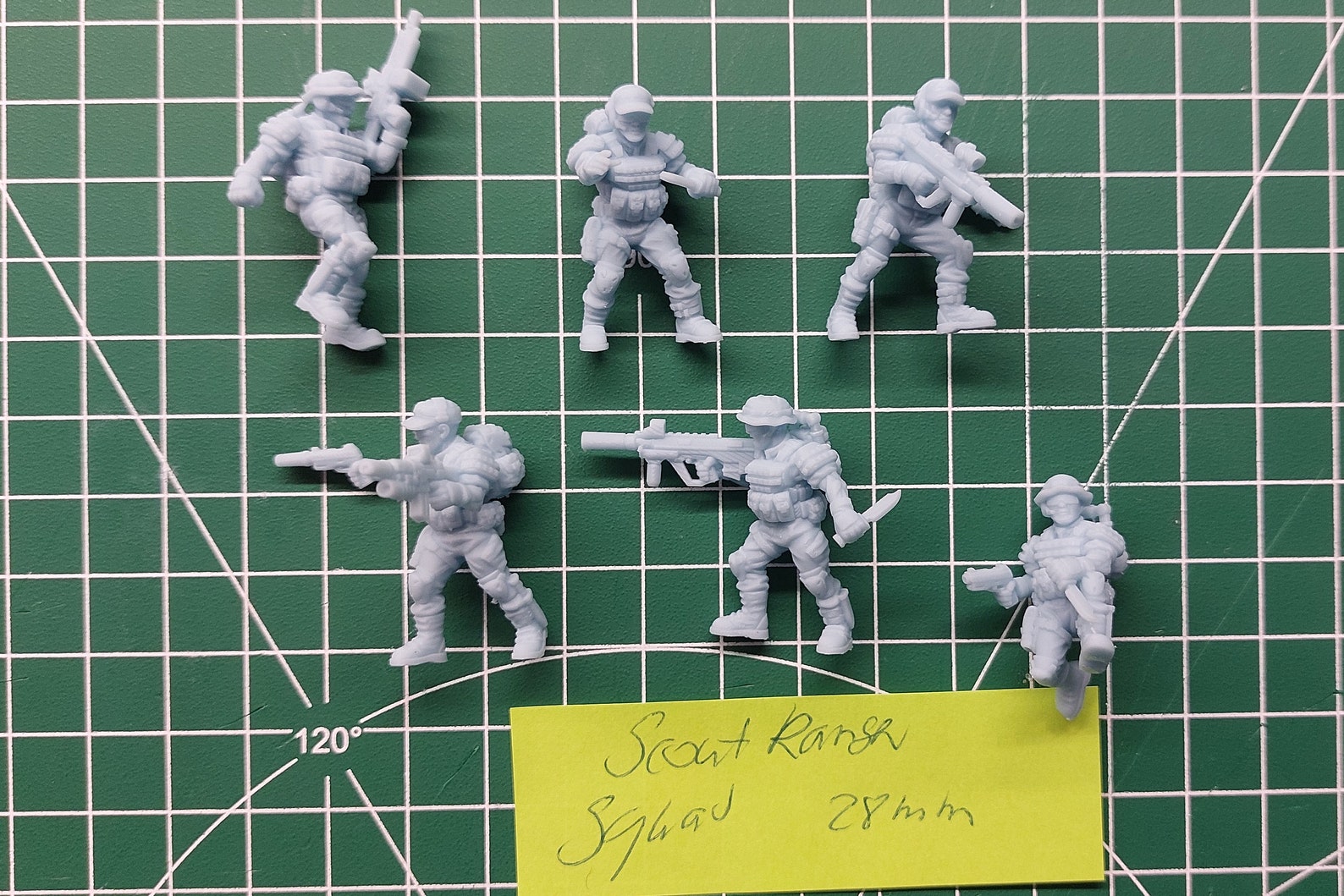 Scout Ranger Squad 28mm / 32mm - Cyberpunk - Modern Warfare Miniature ...