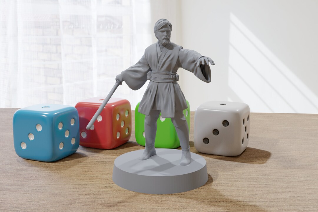 Obi Wan Kenobi - Star Wars Legion 35mm Proxy Miniature for Tabletop RPG ...