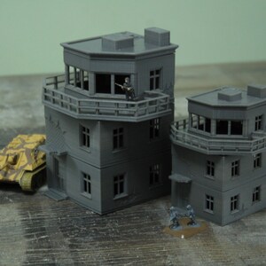 Airfield Control Tower - 3D Printed Miniature Wargaming Terrain ...