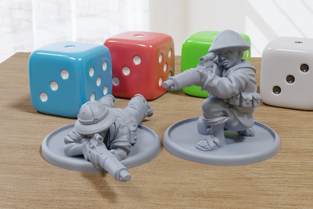 NVA Snipers 28mm Miniature Wargaming Proxy Minifigures Compatible With ...