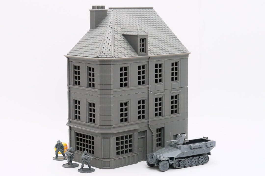 Caen Corner Building CCB01 - Normandy Urban Scenery - 3D Printed ...