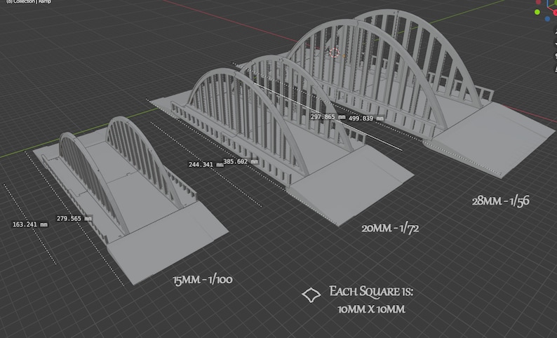 Steel Arch Bridge - Tabletop Wargaming WW2 Terrain Miniature | 15mm ...