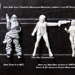 Neon Shadows - 3D Printed Mini's - Cyberpunk / Sci-fi - Tabletop ...