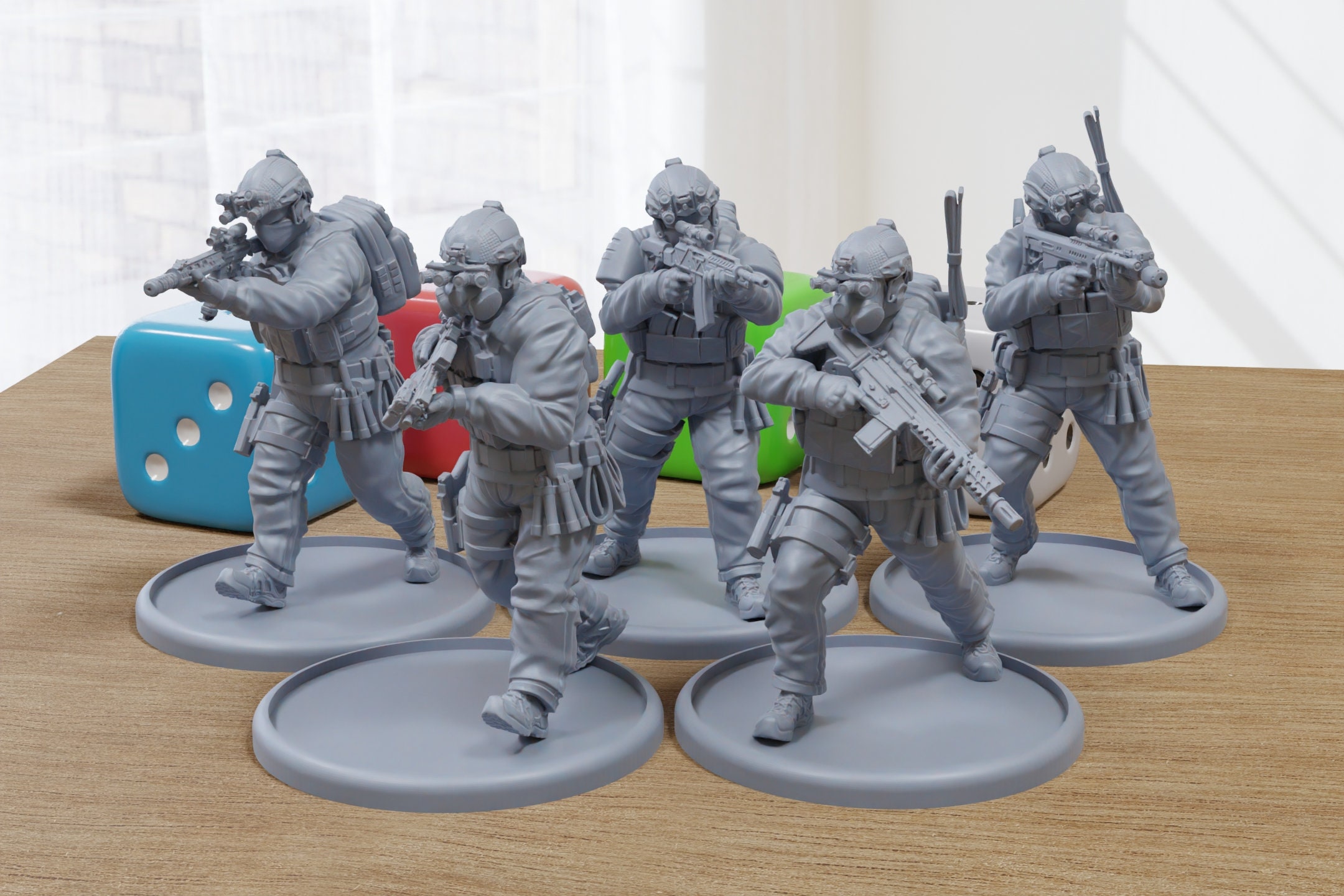 SCP MTF Squad - 3D Printed - 28mm Scale - Miniature Wargaming ...