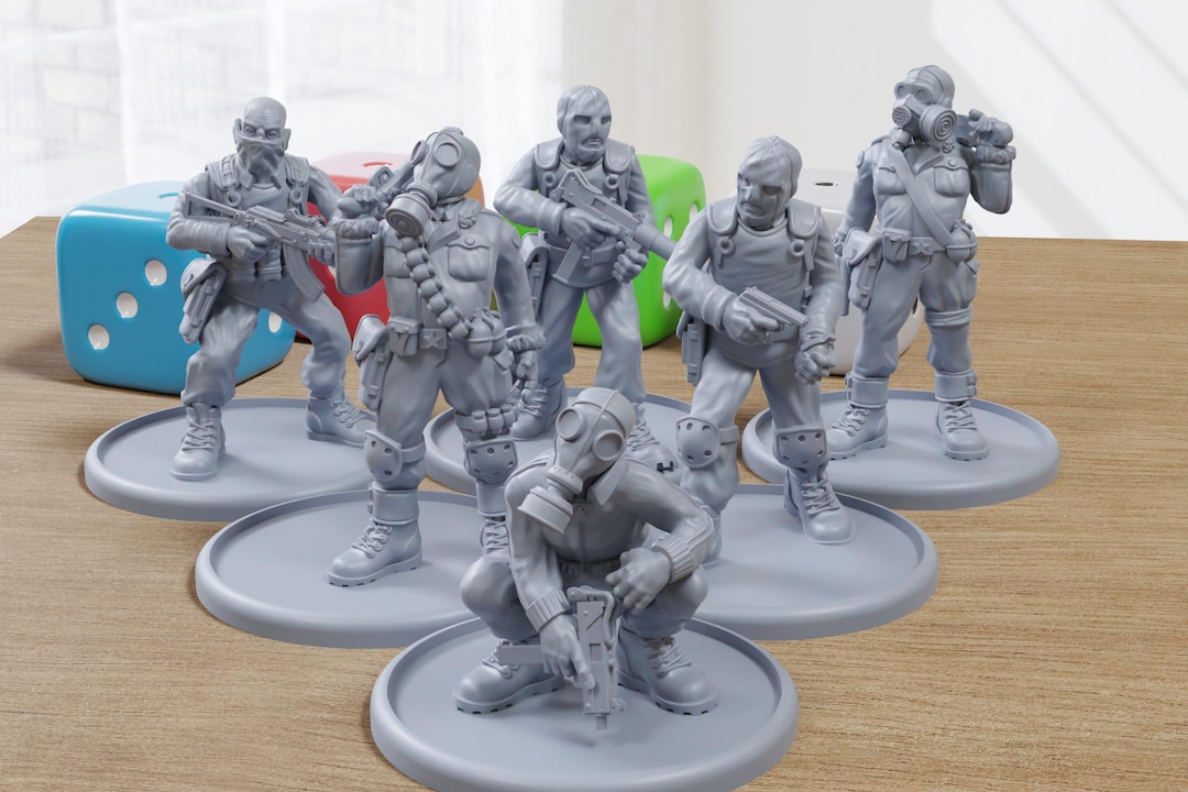 Stalker Bandits Gang - 3D Printed Minifigures - Post Apocalyptic ...