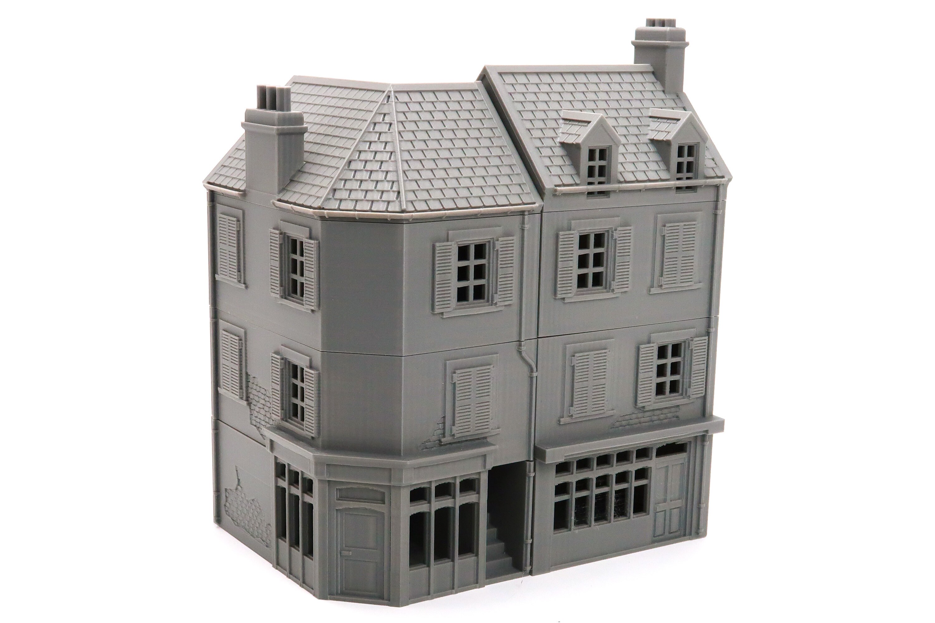 Normandy Corner Block - 3D Printed Tabletop Wargaming Terrain for ...