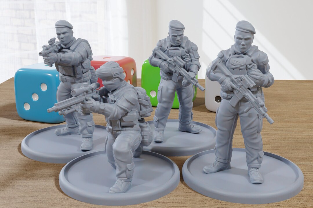 French Spec Ops Unit - Modern Wargaming Miniatures for Tabletop RPG ...