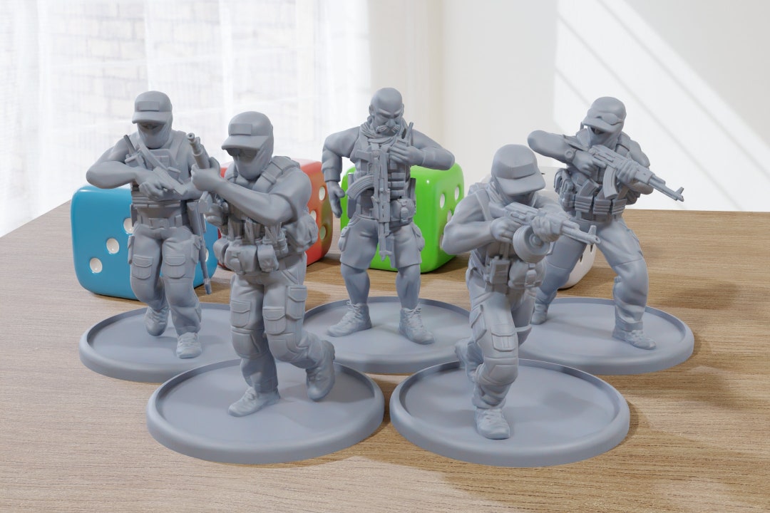 PMC Squad - Modern Wargaming Miniatures for Tabletop RPG - 28mm / 32mm ...