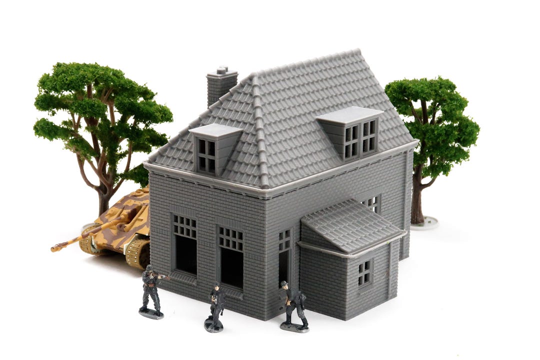 Oosterbeek WWII Single Storey House - 3D Printed Miniature Wargaming ...