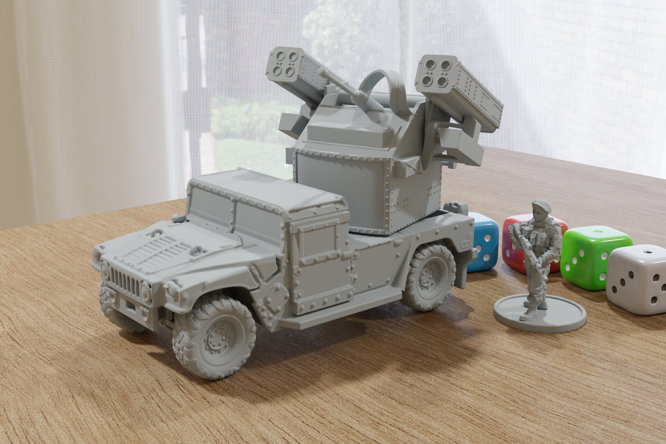 Armed Humvee hummer Miniature Gaming Tabletop RPG 28mm - Etsy
