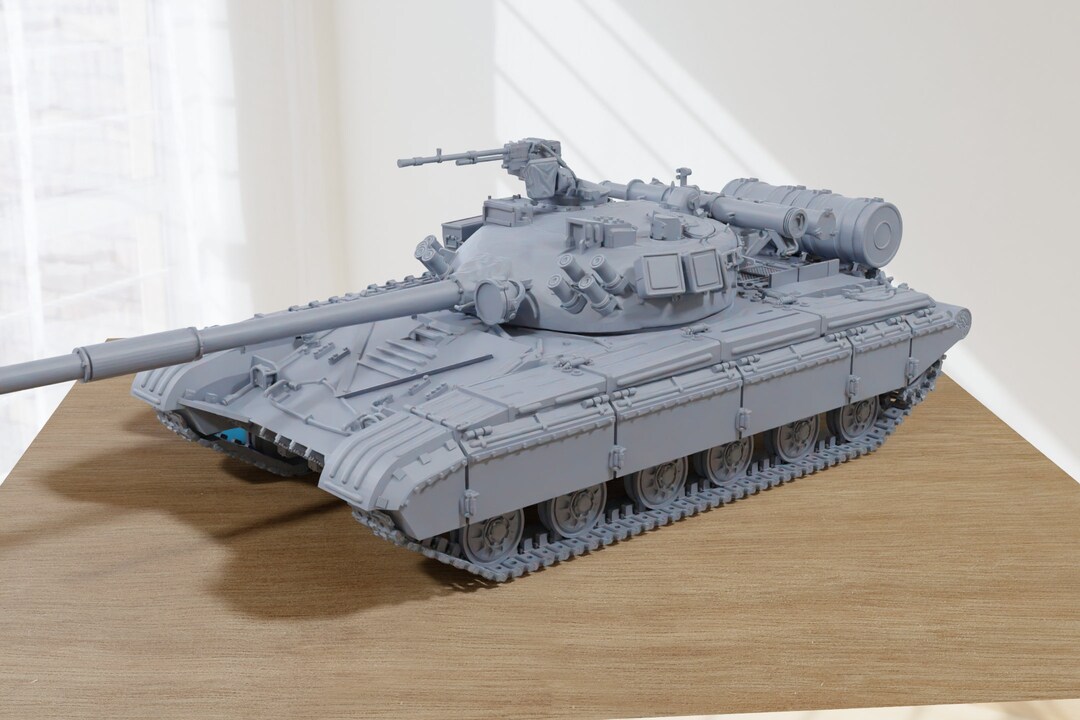 T-64B Main Battle Tank - 3D Resin Printed 28mm / 20mm / 15mm Miniature ...