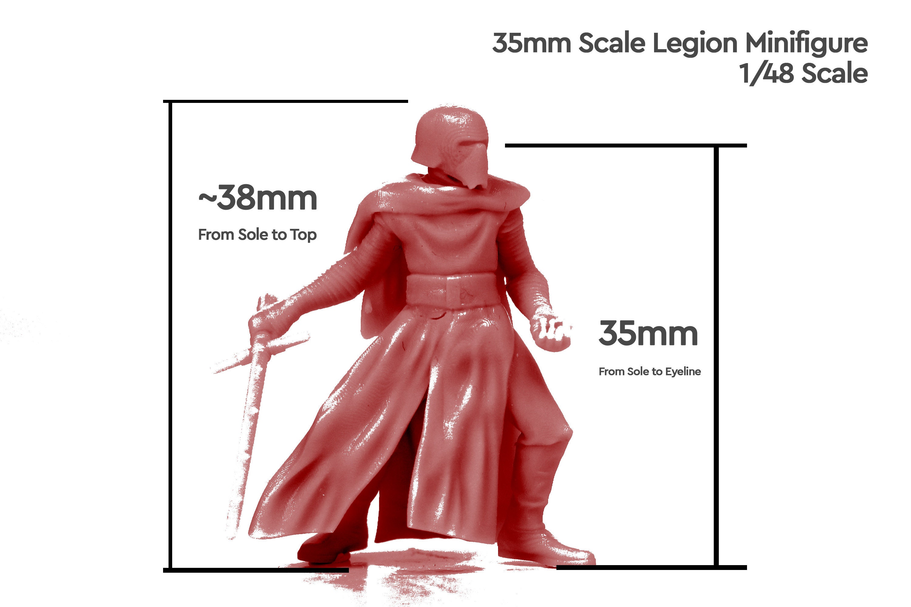 Darth Vader - Star Wars Legion 35mm Proxy Miniature for Tabletop RPG ...