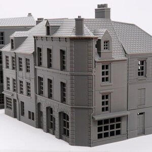 Caen Corner Buildings Set - WW2 Normandy Scenery - 3D Printed Miniature ...