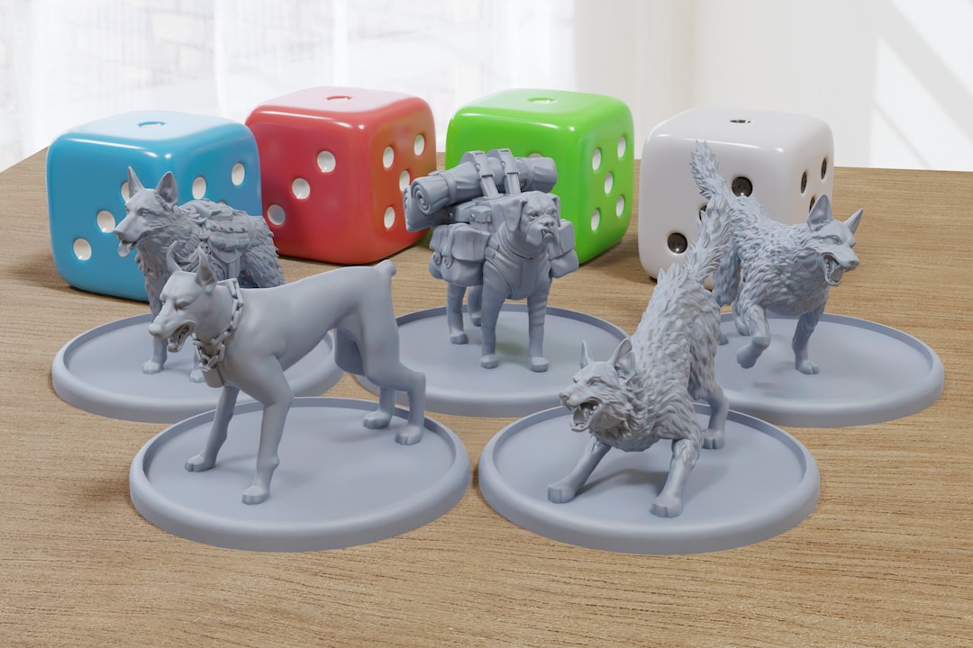 Dogs Gang - 3D Printed Minifigures for Zombie Post Apocalyptic ...