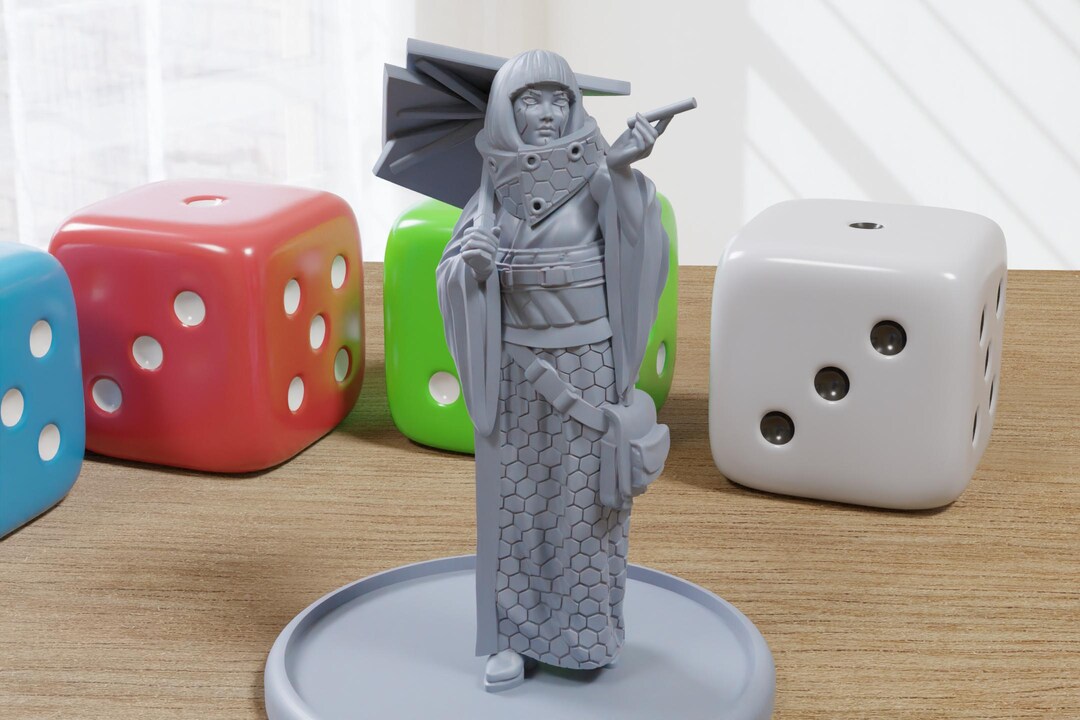 Maya Lewis - 3D Printed Mini - Cyberpunk / Sci-fi - Tabletop Miniature ...