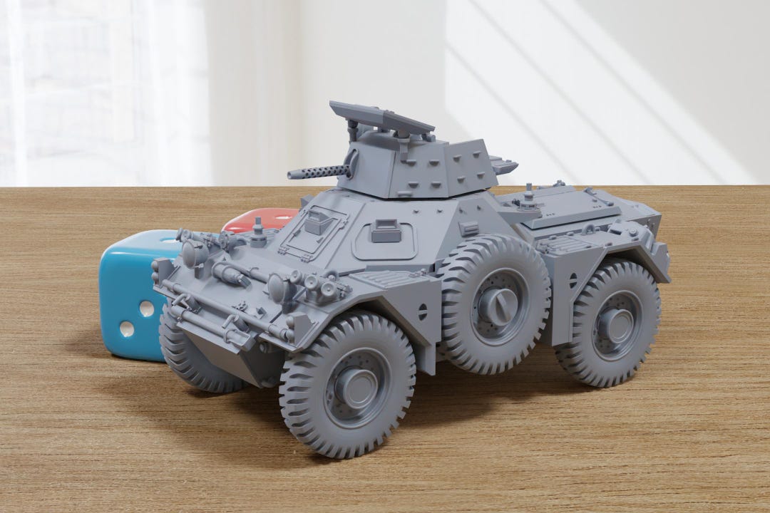 Ferret - British Army Scout Car - 3D Printed Miniature Tabletop ...