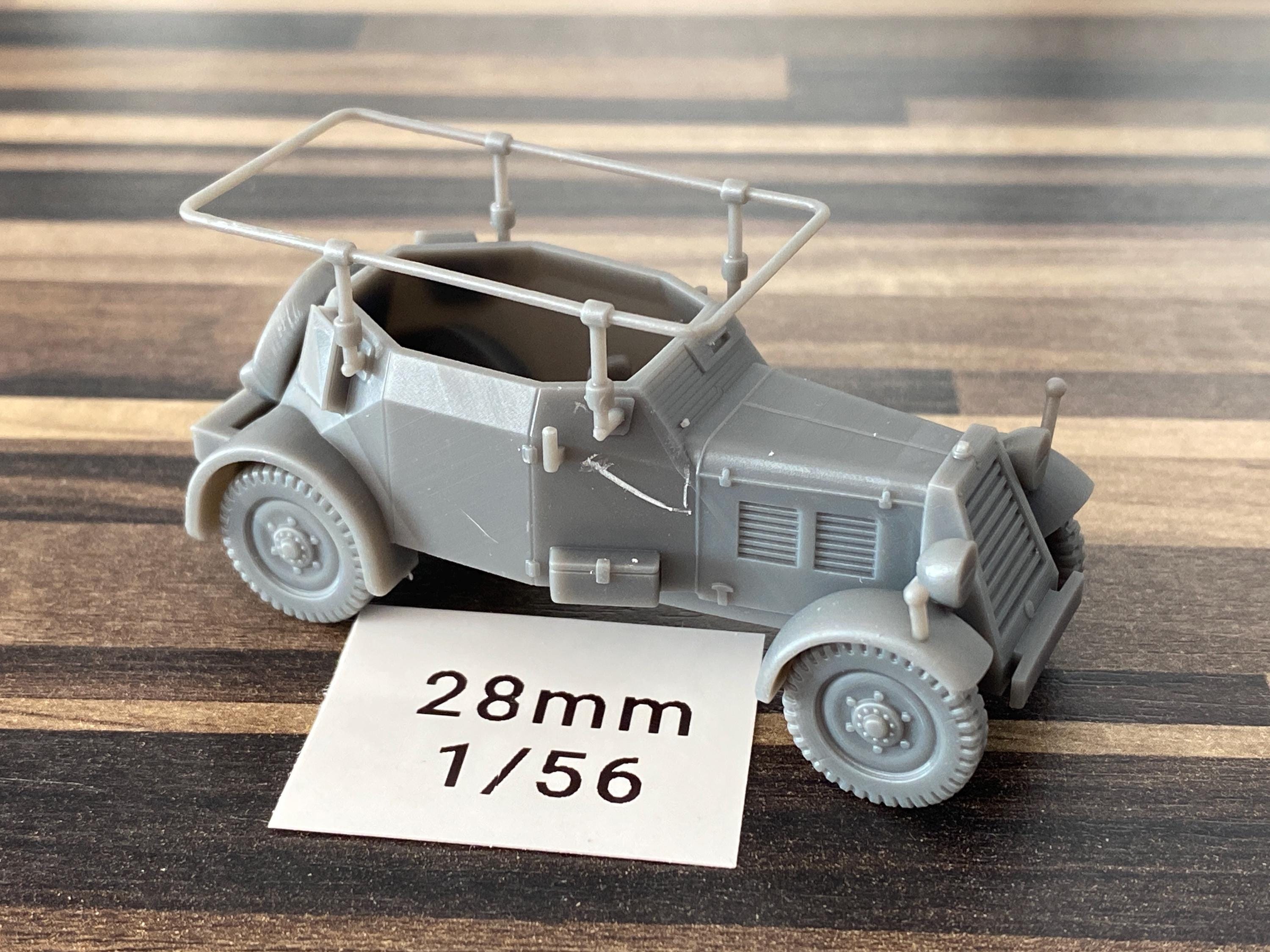 Kfz. 14 German WW2 Communications Vehicle - 3D Resin Printed 28mm ...