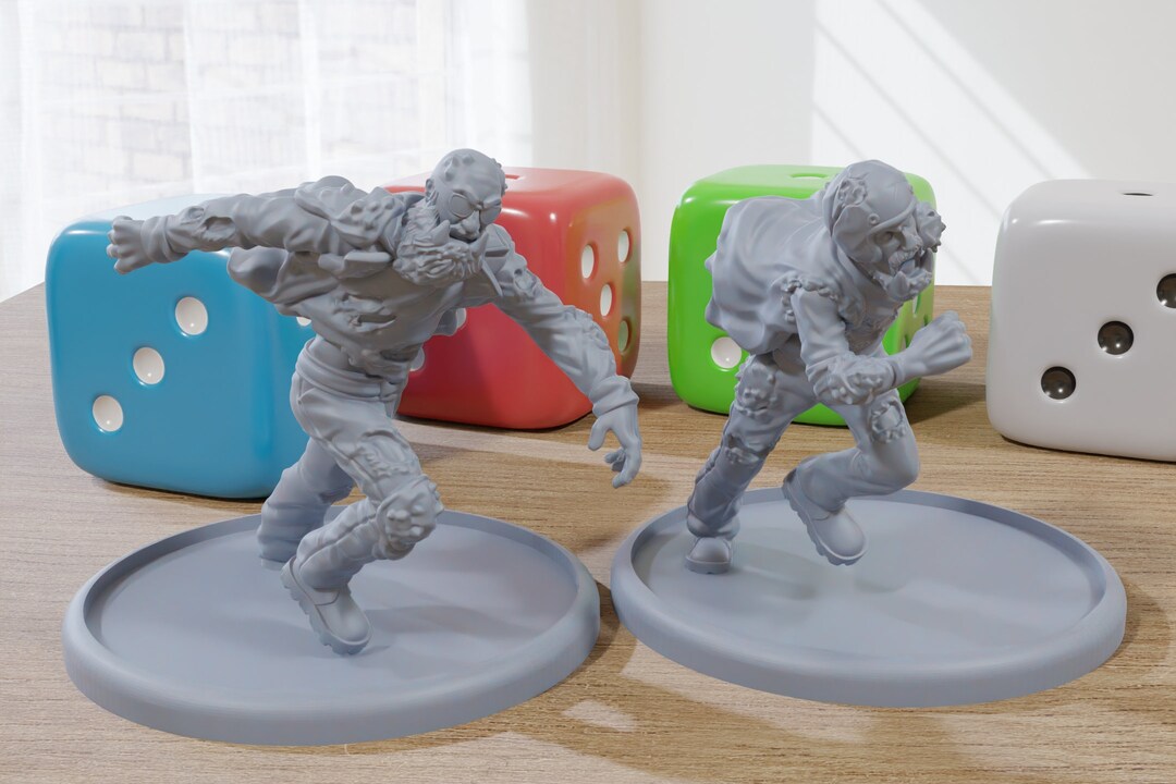 Rider Zombie Horde - 3D Printed Minifigures for Post Apocalyptic ...