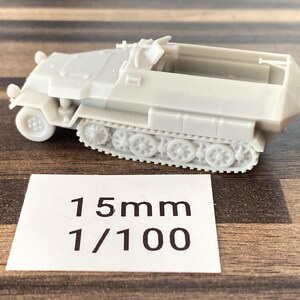 SD.KFZ. 251 C Half-track WW2 German APC - 3D Resin Printed 28mm / 20mm ...