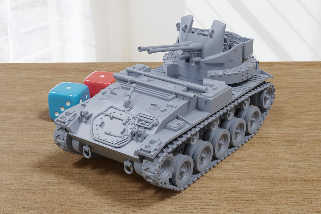 M19A1 Twin 40mm GMC (korean War) - 3D Printed Miniature Wargaming ...