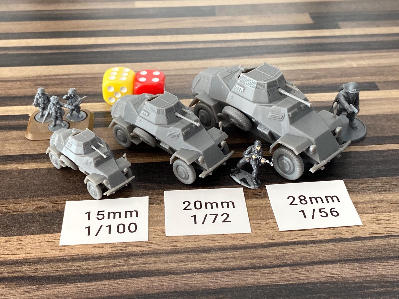 SD KFZ 222 German WW2 Light Reconnaissance Vehicle - 3D Resin Printed ...