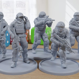 Australian Rifle Squad - 3D Printed Minifigures - Modern Tabletop ...