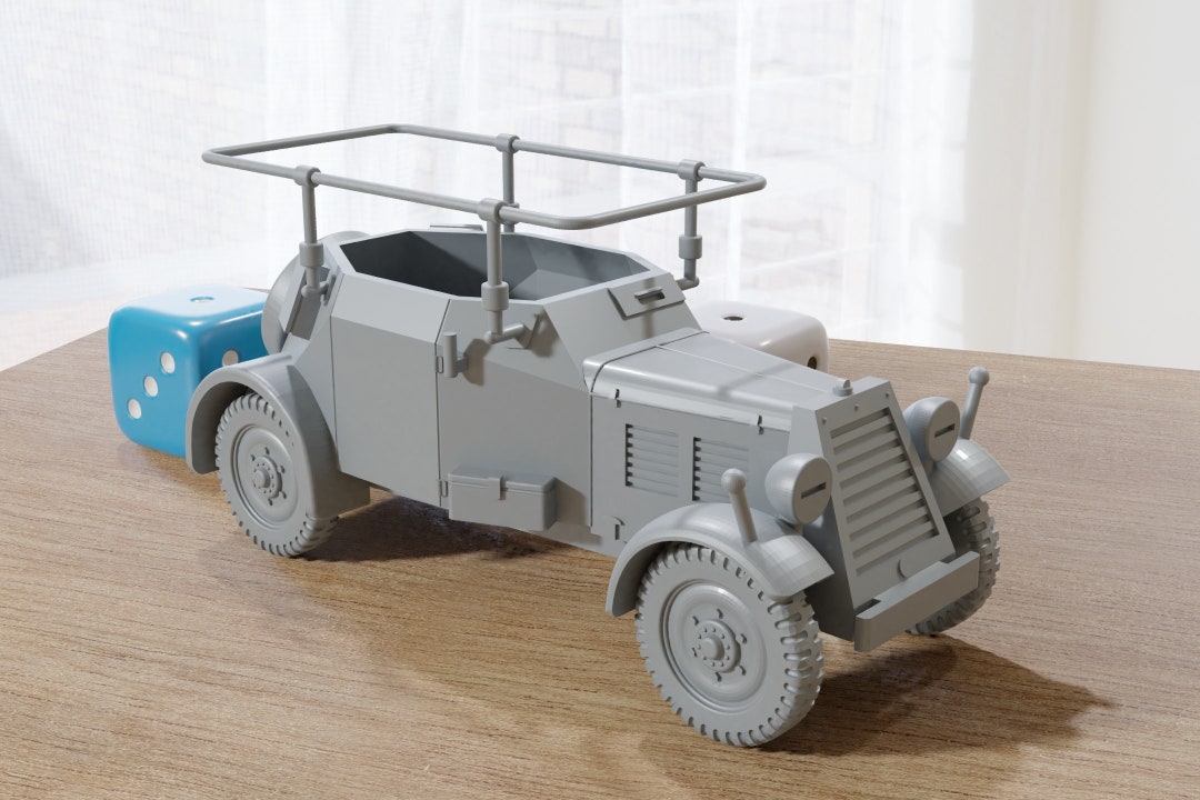 Kfz. 14 German WW2 Communications Vehicle - 3D Resin Printed 28mm ...