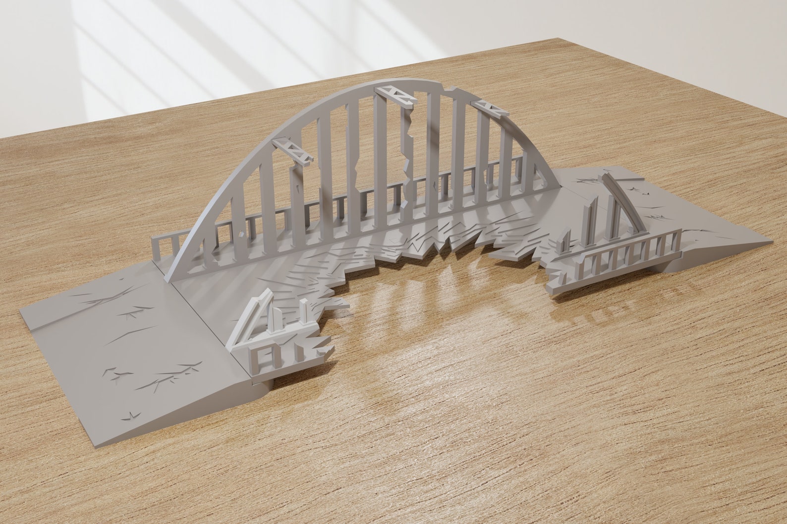 Steel Arch Bridge - Tabletop Wargaming WW2 Terrain Miniature | 15mm ...