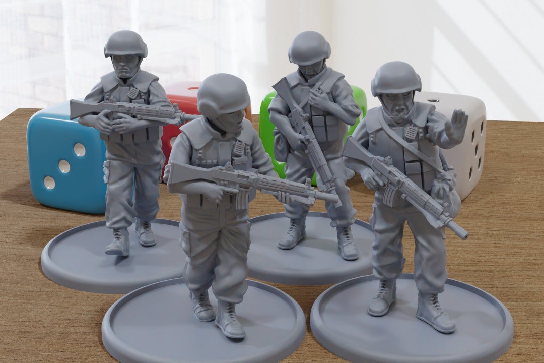 JSDF Patrol Unit - 3D Printed Minifigures for Modern Tabletop Wargaming ...
