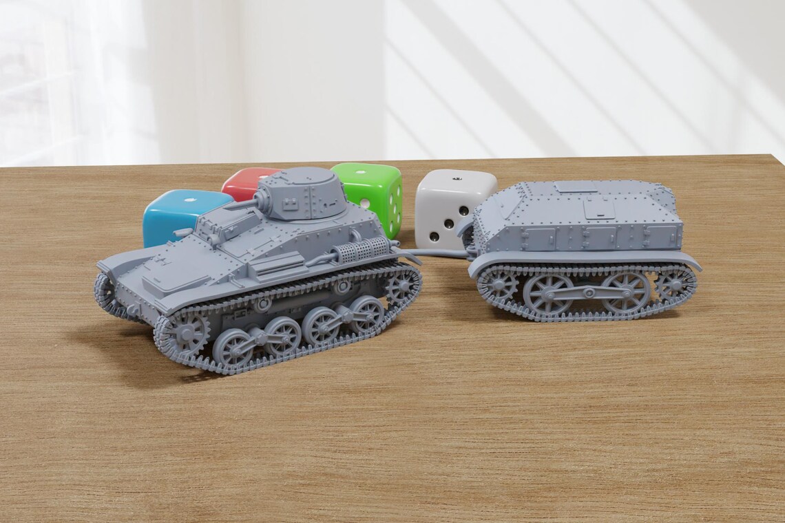 Type 94 Tankette With Trailer: 3D Printed Wargaming Vehicle (28mm/20mm ...