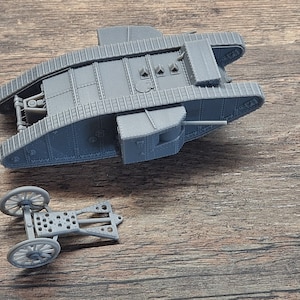 MARK I (male) British WW1 Tank - 3D Resin Printed 28mm / 20mm / 15mm ...