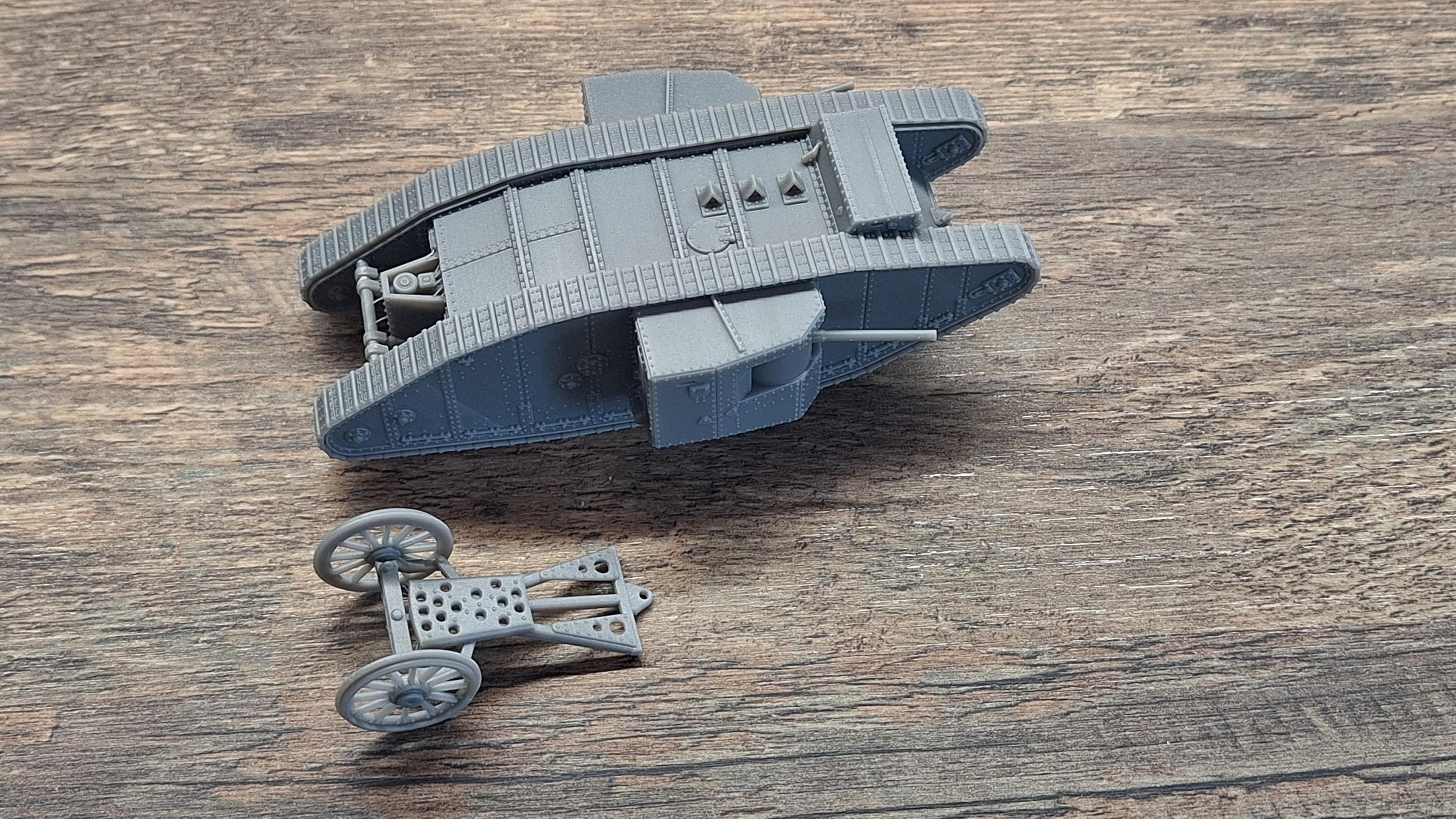 MARK I (male) British WW1 Tank - 3D Resin Printed 28mm / 20mm / 15mm ...
