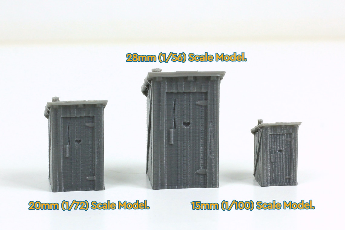 Rural Toilet - Tabletop Wargaming WW2 Terrain - 15mm - 20mm - 28mm - HO ...