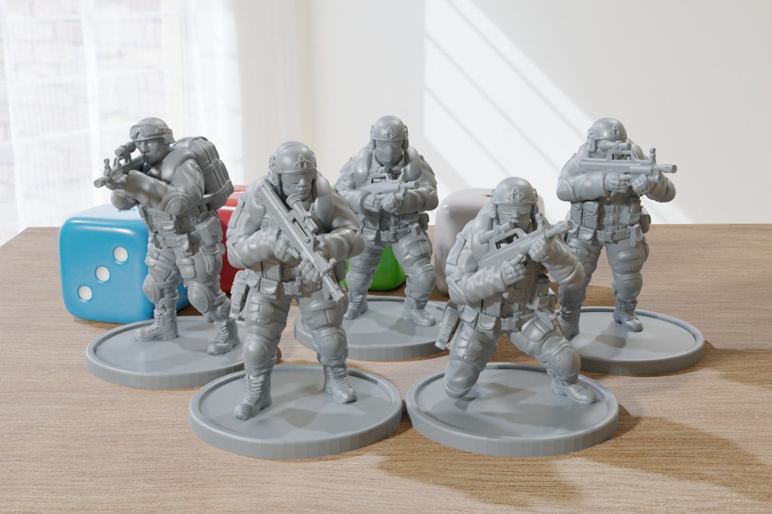 2nd Regiment Chinese PLAGF Infantrymen - 3D Printed Mini's - Modern ...