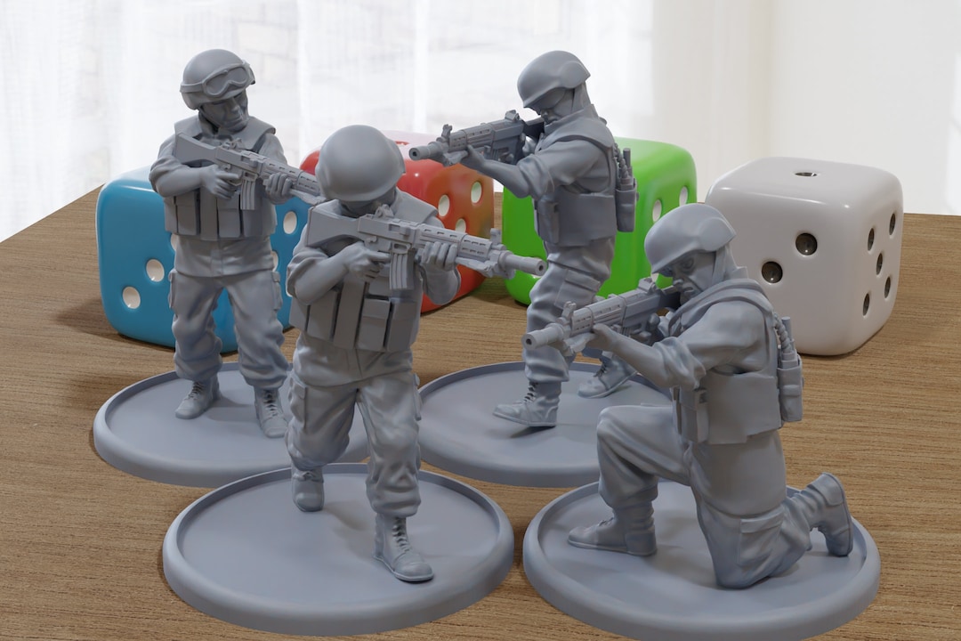 JSDF Combat Unit - 3D Printed Minifigures for Modern Tabletop Wargaming ...