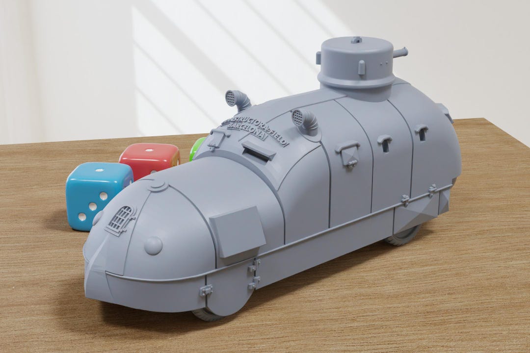 Constructora Field – FAI (spanish Civil War) Armored Car - 3D Printed ...