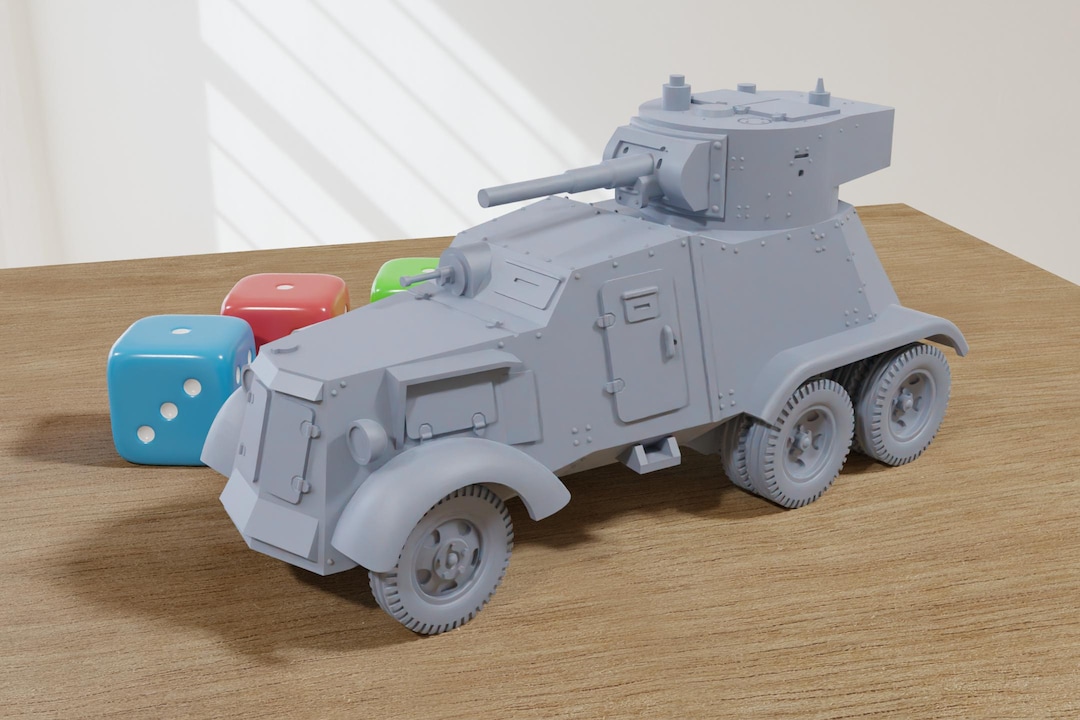 Spanish Civil War Armoured Car: 3D Printed 28mm Wargaming Vehicle - Etsy UK