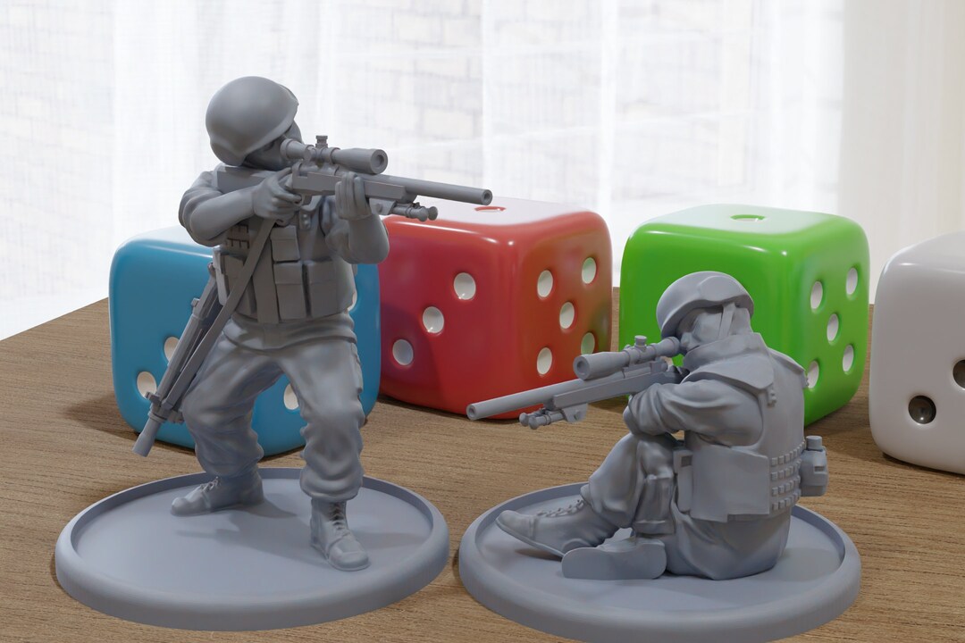 JSDF Snipers - 3D Printed Minifigures for Modern Tabletop Wargaming ...