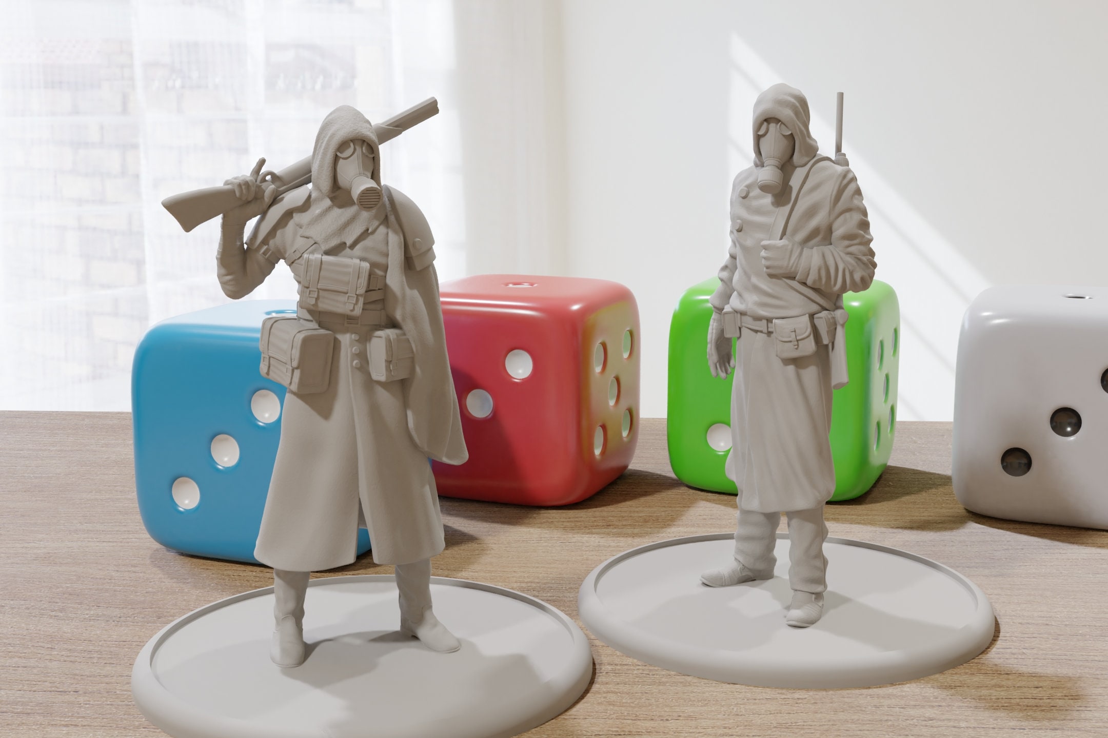 Wasteland Explorers - 28mm / 32mm - Post Apocalyptic Minifigure - Ideal ...