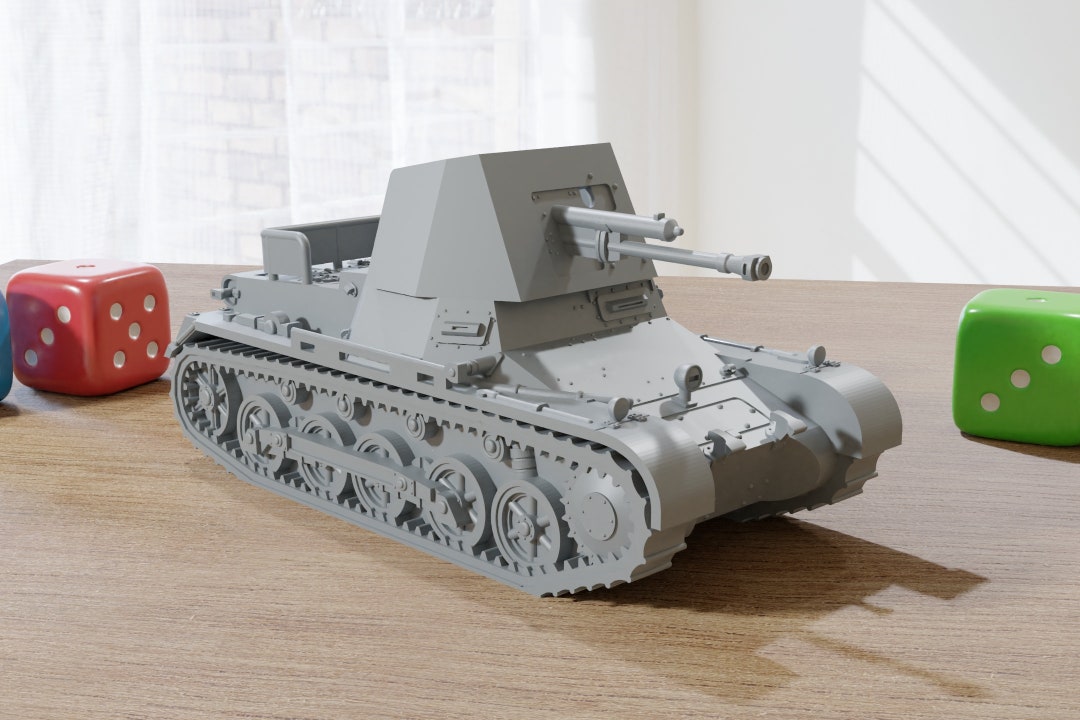 Panzerjäger I - WW2 German Tank - 3D Resin Printed 28mm / 20mm / 15mm ...