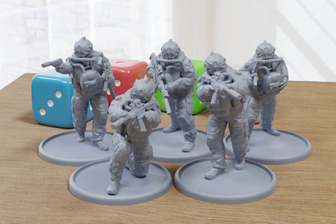 Frogman V2 - 3D Printed Minifigures for Modern Tabletop Wargaming 28mm ...