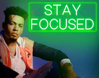 Stay Focused Sign - Etsy