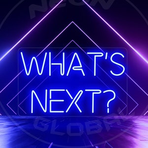 Custom Neon Sign What's Next? Wedding Neon Sign Shower Sign Custom ...