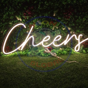 Custom Neon Sign Cheers Neon Sign Wedding Neon Sign Bedroom Party Neon ...