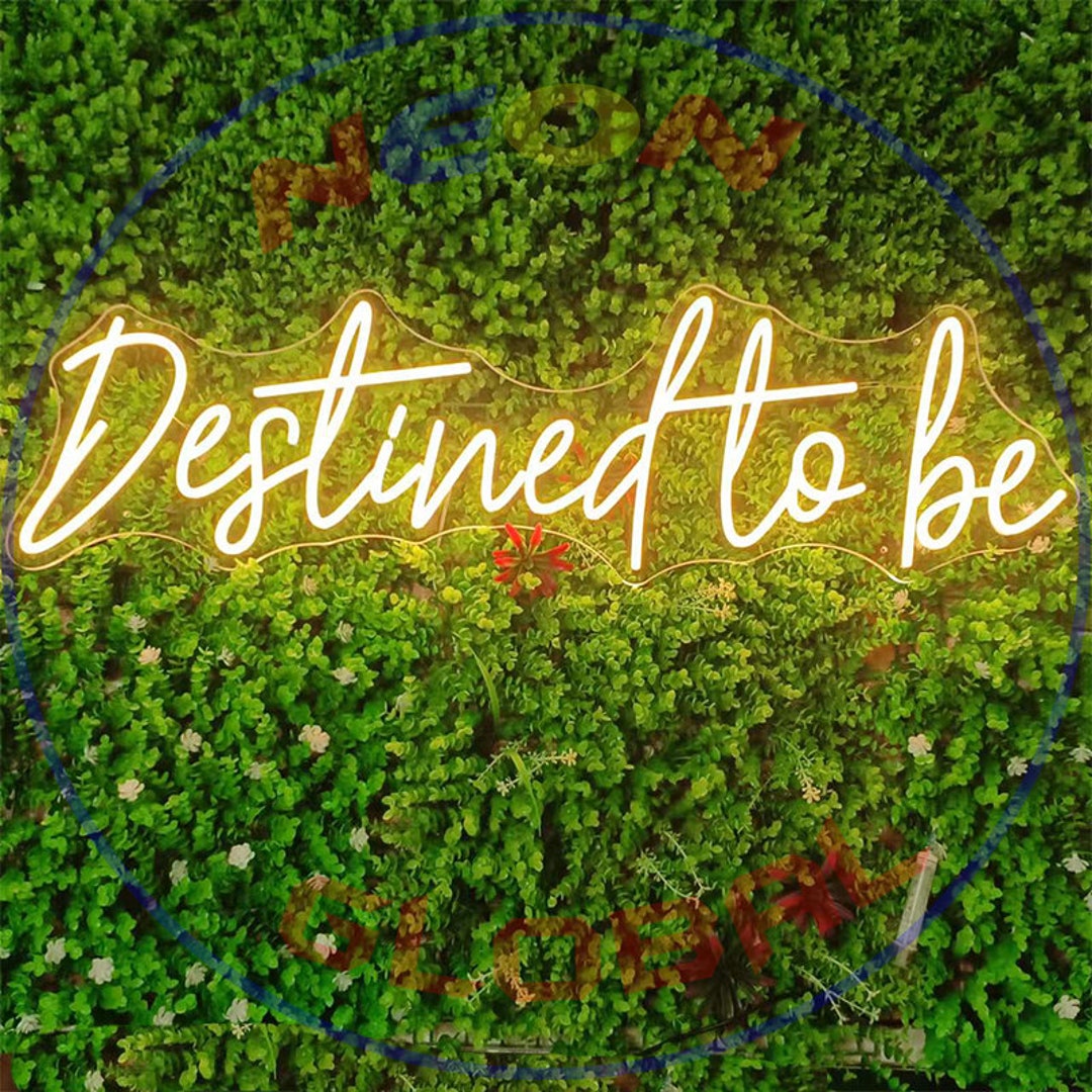 Wedding Backdrop Neon Wedding Sign Destined to Be Led Sign party Neon ...