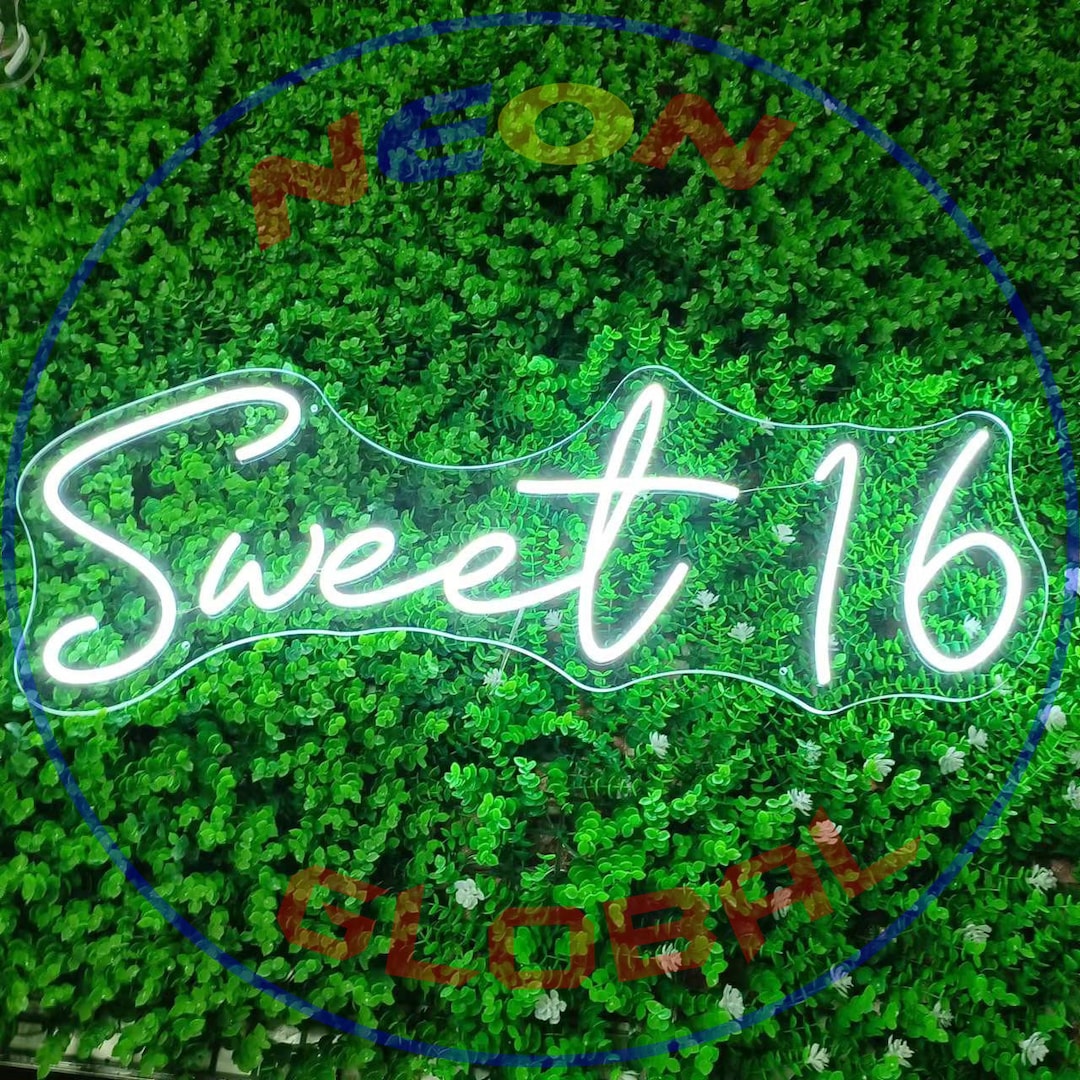 Sweet 16 Neon Sign| Neon Wedding Sign | Teen Party Girl Neon Sign | Led ...
