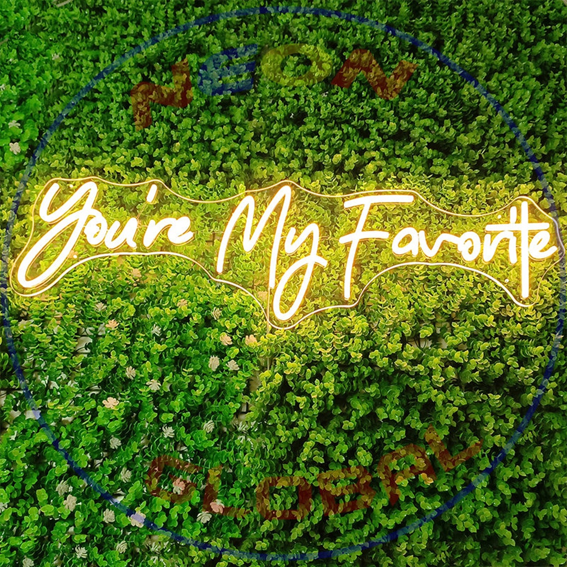 Custom 'you're My Favorite' Neon Sign: Wedding Backdrop, Party Decor - Etsy