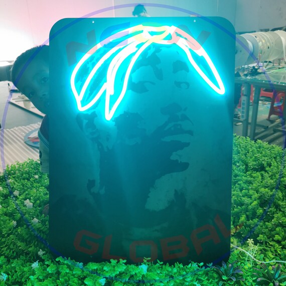 Creative Black Man Custom Neon Sign Art Decor Wall Hanging Led - Etsy