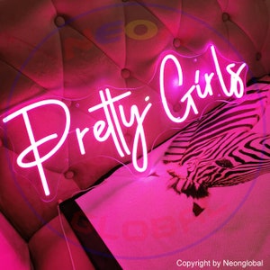 Pretty Girls Neon Signs | Party Neon | Bedroom Wall Decor | Neon Bar ...