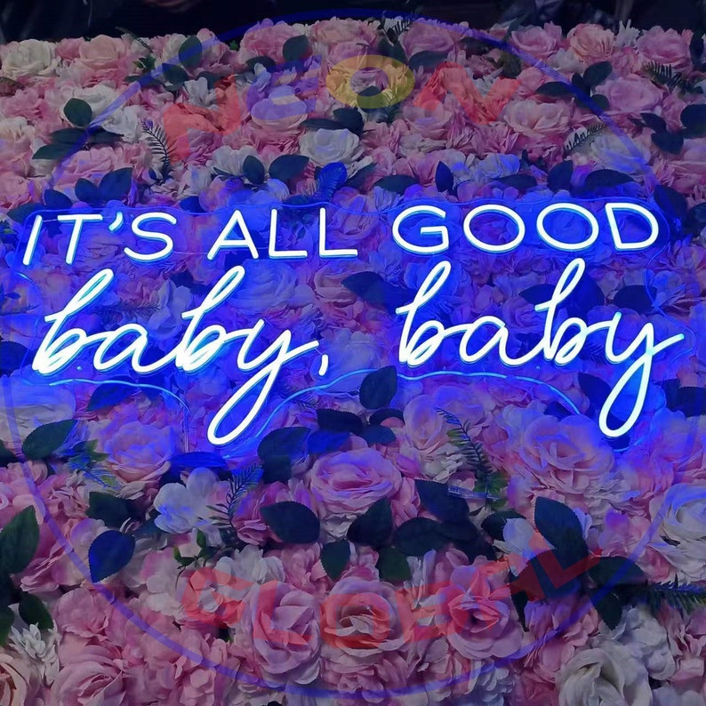 It's All Good Baby Pink Neon Sign: Custom LED Party Decor - Etsy